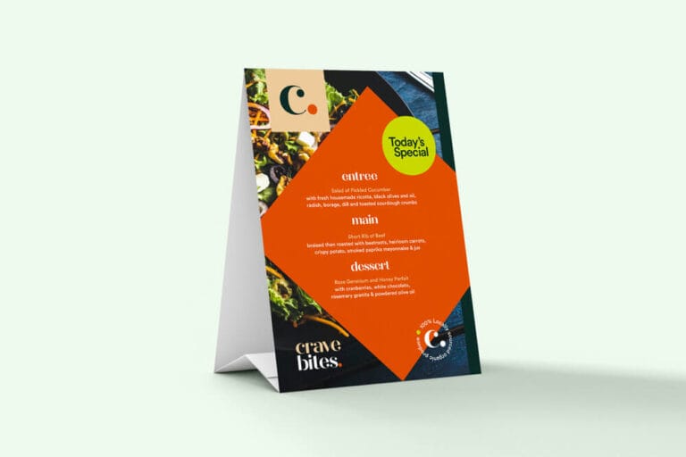 Custom Table Tents & Cards | Compact Marketing Solutions